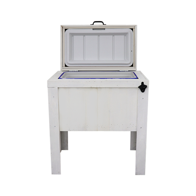 Haggards - Single Cooler with Longhorn Cutout Adornment - White Paint ...