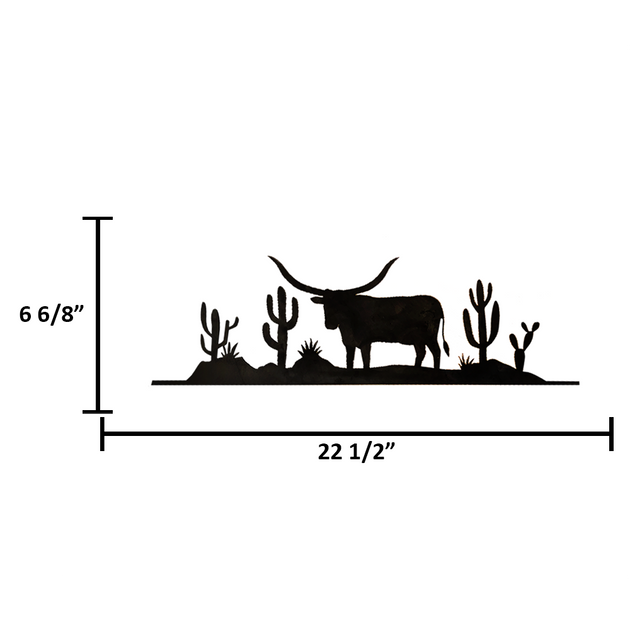 Haggards - Desert Longhorn Scene Adornment – CunninghamLiving.com